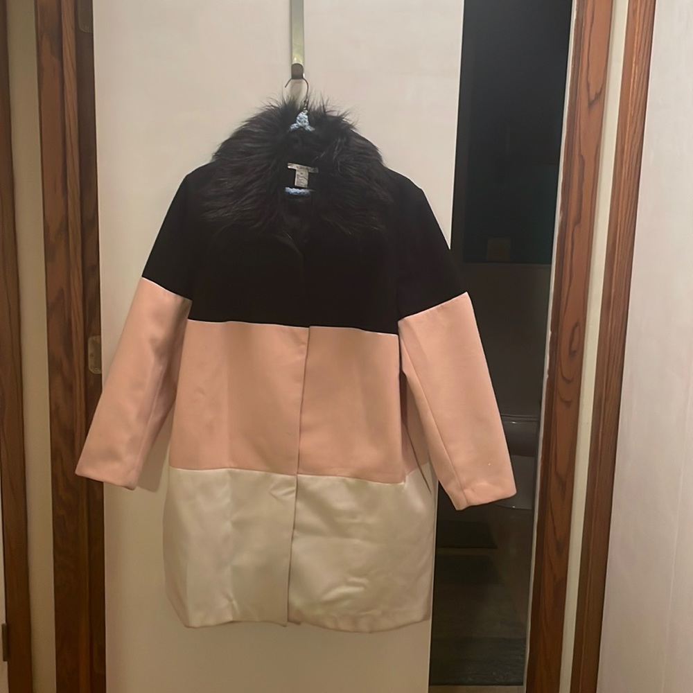 Color Block Coat - Gem